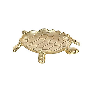 Deco 79 68987 Aluminum Turtle Dishes (Set of 2), Gold