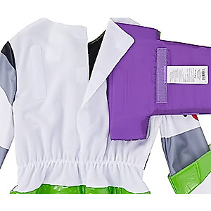 Disguise Disney Pixar Buzz Lightyear Toy Story 4 Deluxe Boys' Costume, Medium (7-8), White