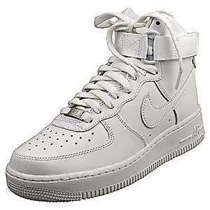 Nike Women's Air Force 1 High Triple White White/White-White (DD9624 100) - 7.5