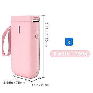 NIIMBOT Label Maker Machine with Tape D11 Portable Wireless Connection Label Printer Portable Wireless Mini Label Printer for Home Office Business Supplies
