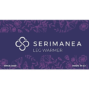 SERIMANEA Wool Leg Warmers for Women, Girls, and Professional Dancers, Calf Cuffs In Braid Pattern for Ballet, Indoor and Outdoor Activities Calf Circumference 11"-13.4", Black