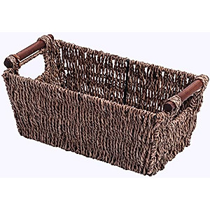 Vintiquewise Seagrass Counter-Top Basket Great for Folded Paper Towel