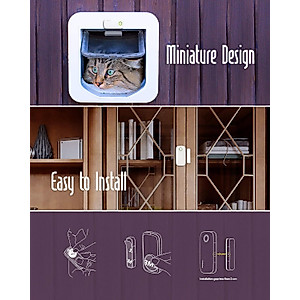 VOCOlinc Door Window Alarm Magnetic Contact Sensor Wireless Smart No Hub Required ONLY Works with Apple HomeKit Home Security Bluetooth Low Energy Remote Access VS1 (2Pack-VS1)