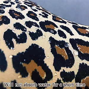 COVER-U Colorful Bicycle Seat Cover, Water-Repellent Exercise Bike Seat Cushion Cover Made of Polyester Fiber, Not Absorb Heat & Dust-Free Saddle Cover for Outdoor Biking (Simple Flower)