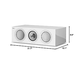 KEF R2c Center Channel Speaker (Gloss White)