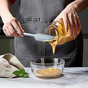 To encounter Silicone Spatula Set, 5 Pieces Seamless Spatula, Heat-Resistant Turner Spatulas, Nonstick for Baking, Cooking & Mixing, Dishwasher Safe