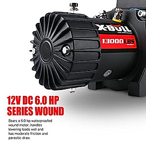 X-BULL-winch 13000- Traction products and winches-Synthetic rope winches-13000 pounds load capacity-rc winch- (SUV)