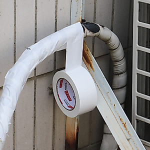 JIALAI HOME 3 Pack Heavy Duty White Duct Tape, 2 Inches x 30 Yards, 8.27 mil, Strong, Flexible, No Residue, All-Weather and Tear by Hand - for Repairs, Industrial, Professional Use