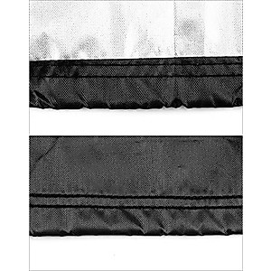 QWORK Rolling Cooler Cart Cover, Waterproof 80 Quart Oxford Patio Ice Chest Protective Covers, 36L x 20W x 34H inch, Fits Most Patio Ice Chest Party Cooler, Outdoor Beverage Cart Cover, Black