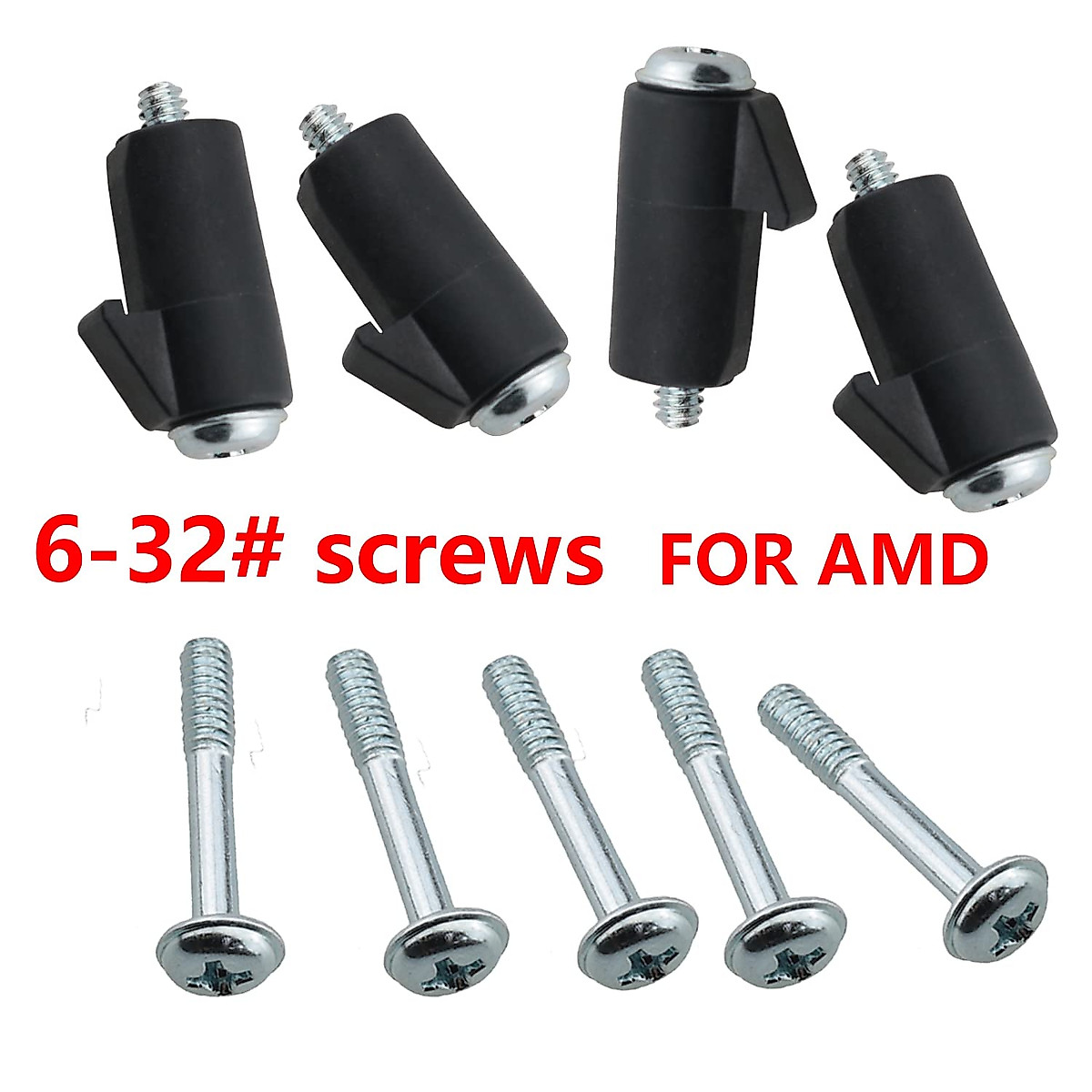 MEETOOT Two Hole Fan Fastener 1366 Motherboard Two-Hole Fan Buckle Radiator Bracket Screw Plastic Buckle Bracket