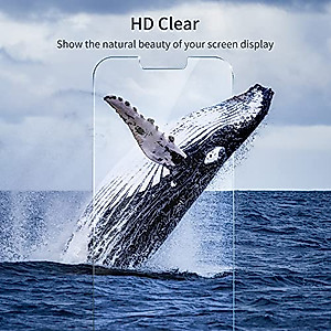 UNBREAKcable Screen Protector for iPhone 14/13/13 Pro [2-Pack] Double Shatterproof Tempered Glass [Easy Installation Frame] [9H Hardness] [99.99% HD Clear] [Bubble Free] for Apple 14/13/13 Pro 6.1''