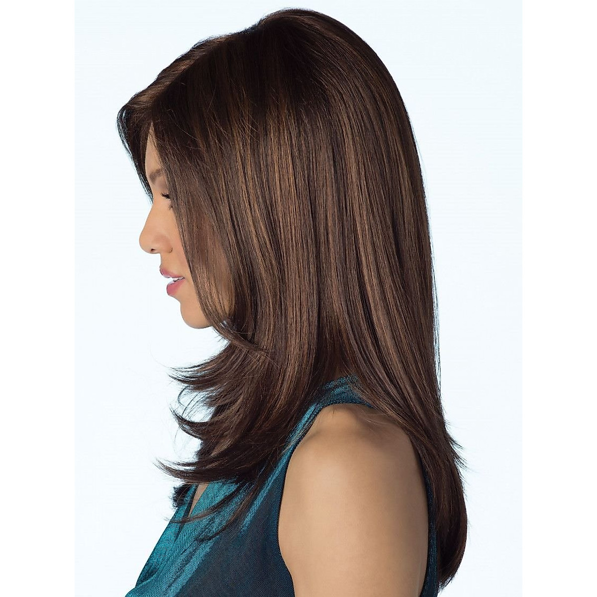 Bundle - 4 items: Brandi Wig by Amore, Christy's Wigs Q & A Booklet, BeautiMark Synthetic Shampoo & Wide Tooth Comb - Color: MARBLE BROWN-LR