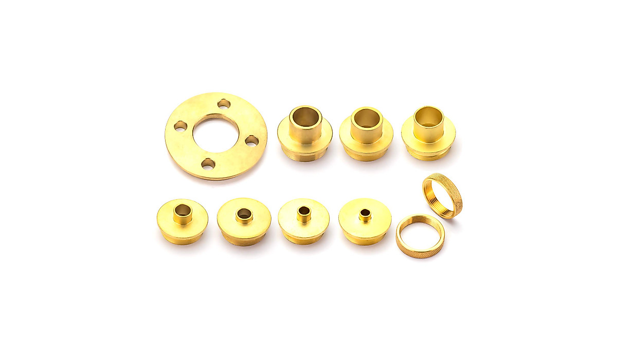 POWERTEC Brass Template Guide Kit | 10-Piece Router Set