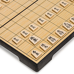 Yellow Mountain Imports Shogi Japanese Chess Magnetic Travel Game Set - 9.6-Inch