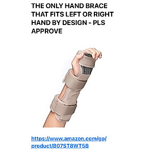 Rewind With Nature Stroke Resting Hand Splint Night Immobilizer Muscle Atrophy Brace Hands, Wrists, Fingers Fits Left, Right