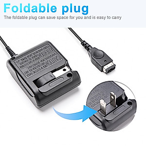Charger for Gameboy Advance SP, AC Adapter Compatible with Nintendo DS, GBA SP Charger Wall Travel Charger Power, 5.2v 450mAh