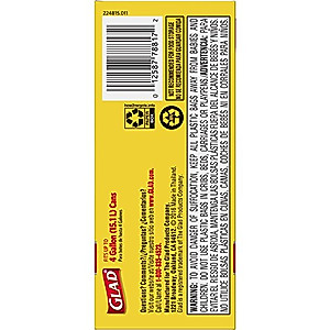 Glad Small Trash Bags - 4 Gallon White Trash Bag - 30 Count