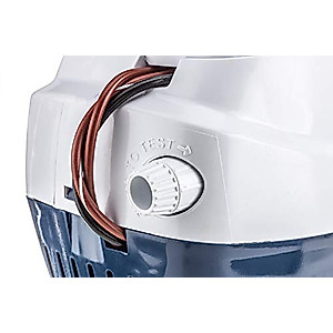 Attwood 4505-7 Sahara S500 Automatic Bilge Pump, 12-Volt, 1.5-Amp Draw, ¾-Inch Interior Diameter Hose, 29-Inch 16-Gauge Wire