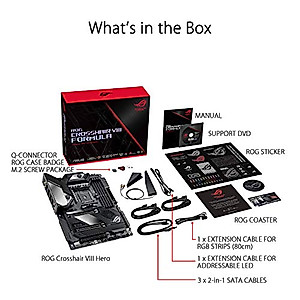 ASUS ROG X570 Crosshair VIII Formula AM4 Zen 3 Ryzen 5000 & 3rd Gen Ryzen ATX Motherboard with PCIe 4.0, on-Board WiFi 6 (802.11Ax), 5 Gbps LAN