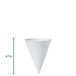 Solo 8RB-2050 8 oz White Paper Cone Cups (Case of 2500)