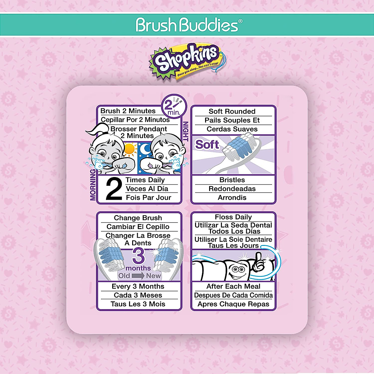 Brush Buddies Shopkins Brush and Cap