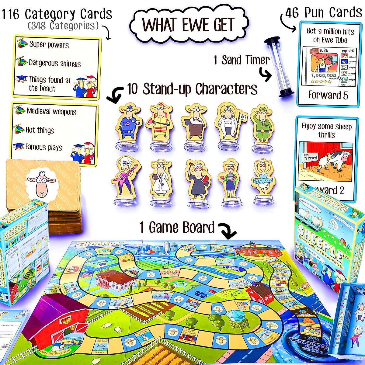 SHEEPLE™ - The Game Where Great Minds Think Alike | Fun Family Friendly Word Association Party Game, 3 to 12 Players, Ages 8+