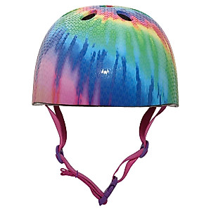 Krash Girls Bike Helmet, Free Spirit Tye Dye