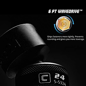 Capri Tools 21 mm Universal Impact Socket, 1/2-Inch Drive, 6-Point, Metric