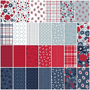 Dani Mogstad American Beauty 10" Stacker 42 10-inch Squares Layer Cake Riley Blake 10-14440-42