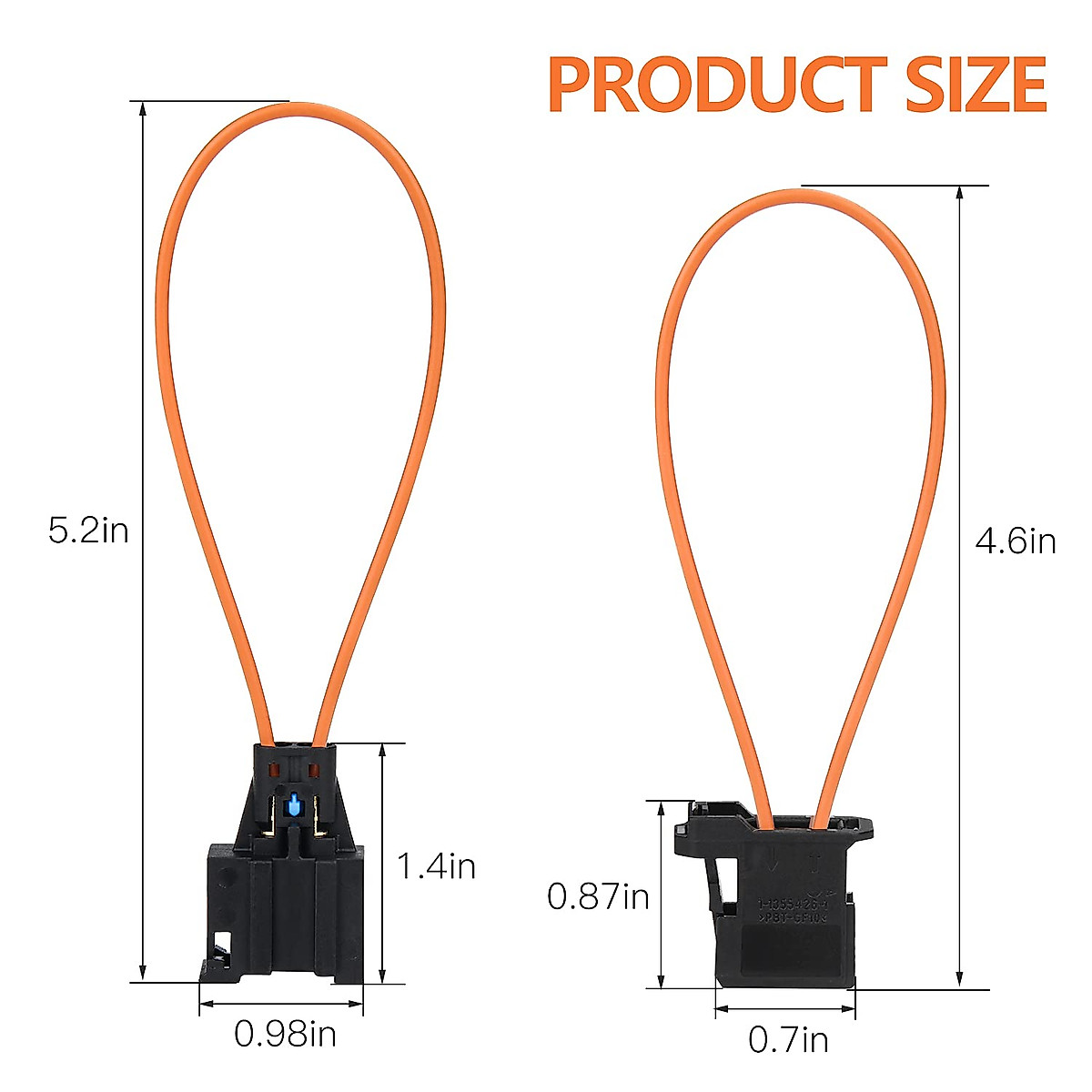 Mellbree 2Pcs Fiber Optic Loop, Female and Male Fiber Optic Bypass Loop Adapter Connector Diagnostic Device Tool Compatible for Benz Audi Mercedes BMW VW Porsche MOST Optical System