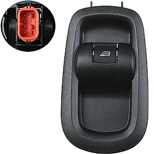 WPFC Car Passenger Door Power Window Switch Regulator Button for Ford Transit Mk8 2014-2020 Custom 2012+ BK2T-14529-AB, Black