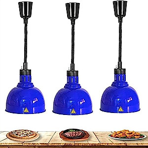 LINKANRUO Food Warmer Lamp, Metal Food Pendant Heat Light Used to Keep Food Warm for Western Restaurant Attract Customer Stylish and Beautiful Multiple Colors to Choose from Lamps