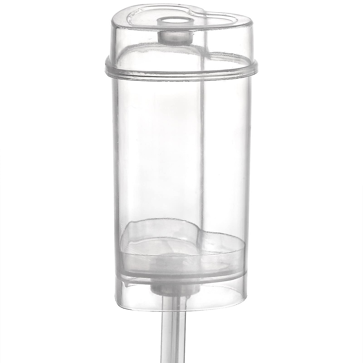 Jucoan 50 Pack Cake Pop Shooter, Heart Shape Plastic Cake Push Up Container with Lid, Base, Stick for Cake, Dessert, Party