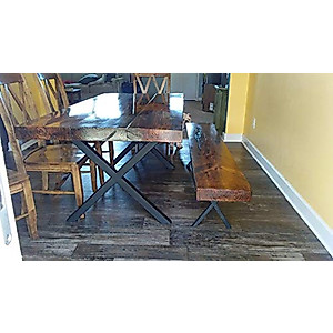 Metal Table Legs, X-Frame Style - Any Size and Color