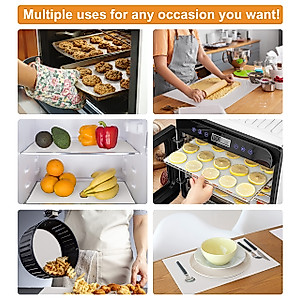 MMmat Silicone Baking Mat Roll - Best German Silicone - Non-slip Silicone Pastry Mat, Non-Stick Reusable Air Fryer Linner, Counter Mat, Oven Liner, Freeze Dryer Mat - 12IN x 8FT