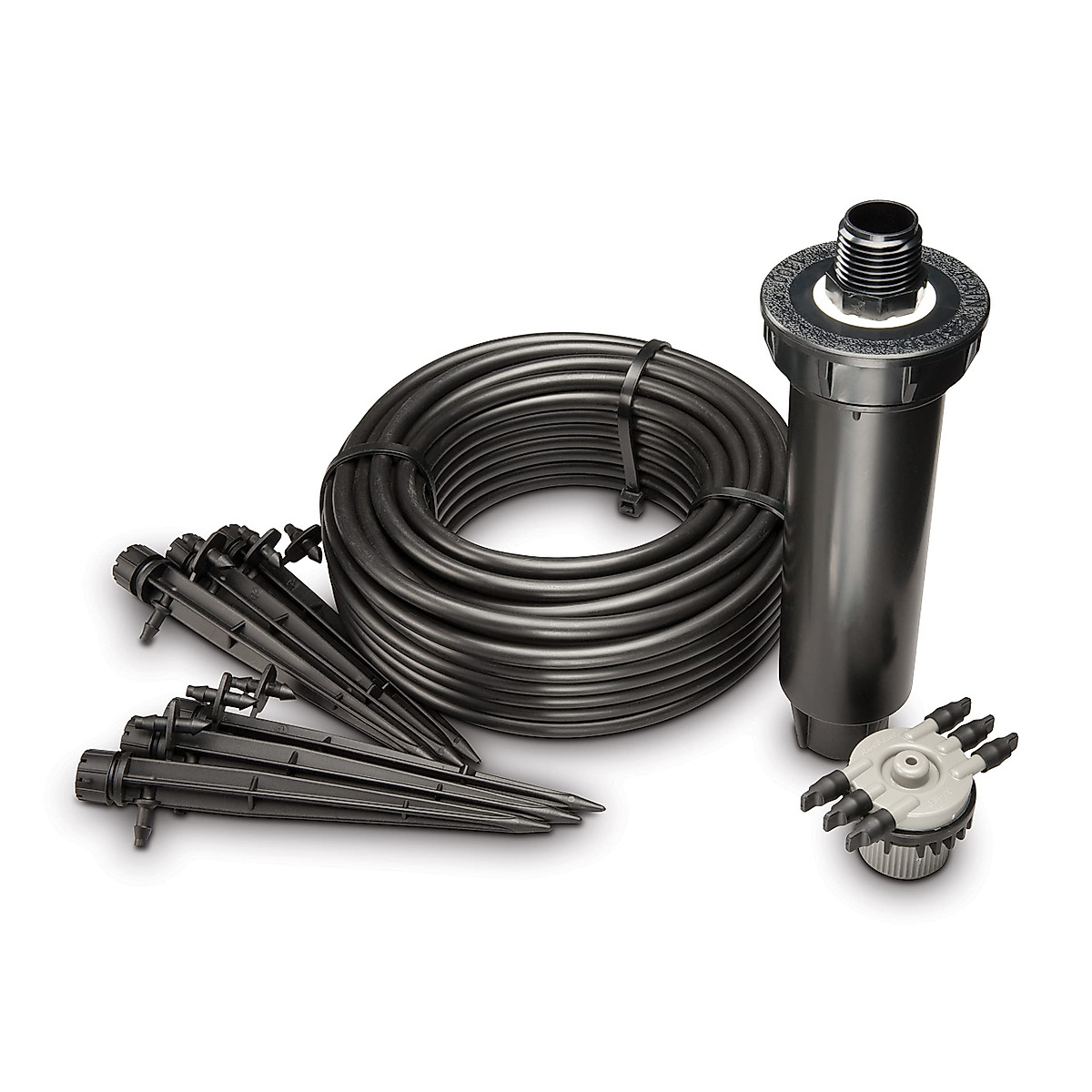 Rain Bird CNV182MBS Drip Irrigation Sprinkler Conversion Kit, 1800 Pop-Up to 6 Drip Micro Bubblers with 1/4" Tubing