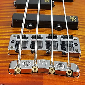 GHS Strings GHS Balanced Nickels 4 Bass Strings Light Gauge (37.25" Winding) (4L-NB), Silver
