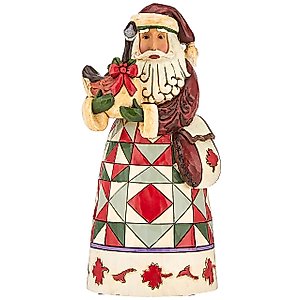 Enesco Jim Shore Heartwood Creek Canadian Santa Figurine, 7.25 Inch, Multicolor