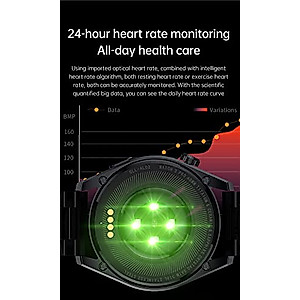 NW HANDA HK3 Pro Smart Watch for Men Women, Fitness Tracker Smartwatch with Heart Rate Blood Pressure Sleep Monitor Pedometer Bluetooth Call IP68 Waterproof Activity Tracker (Black+Brown)