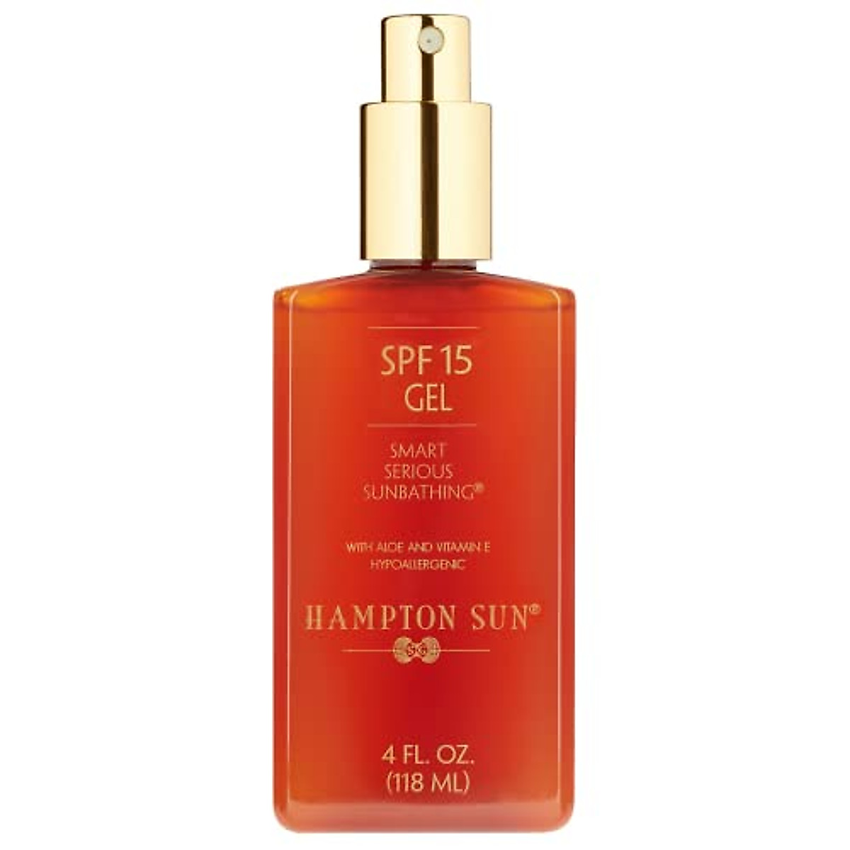 Hampton Sun SPF 15 Classic Sun Gel Ultra-Hydrating Luxury Sunscreen Gel Anti-Aging Antioxidant Blend of Jojoba Oil, Vitamin E + Aloe Vera Silky, Lightweight Finish Broad Spectrum UVA/UVB