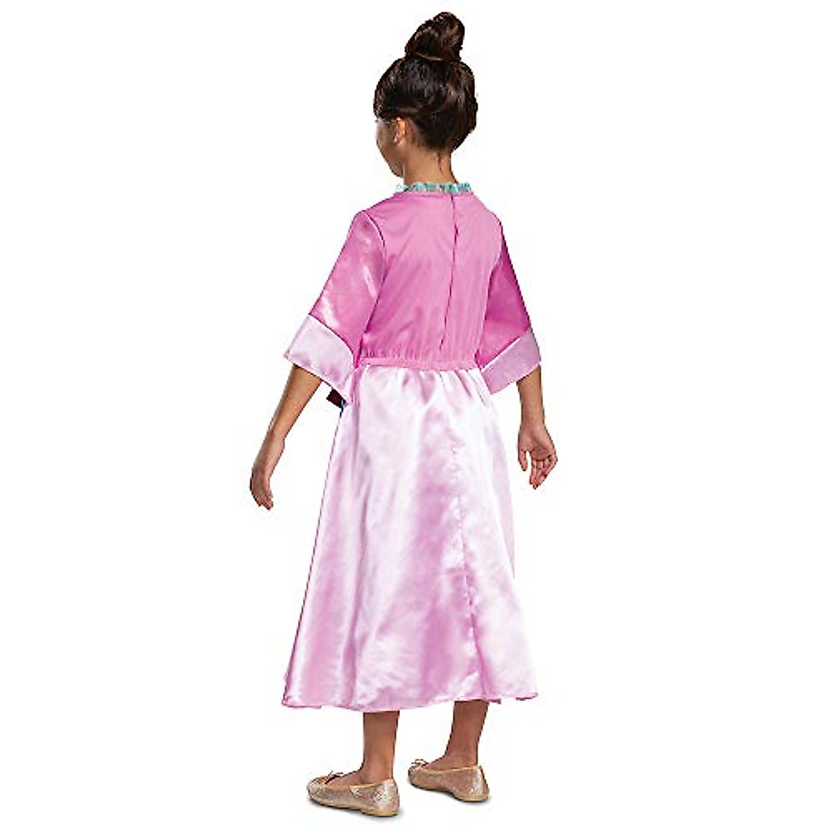 Disguise Disney Princess Mulan Costume Dress for Girls, Children's Character Dress Up Outfit, Classic Kids Size Small (4-6x) Pink (14039L)