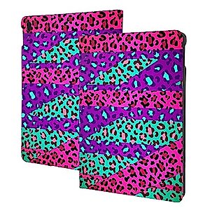 Colorful Leopard Print Case Fit for IPad Air 3 Pro 10.5 Inch Case with Auto Sleep/Wake Ultra Slim Lightweight Stand Leather Cases