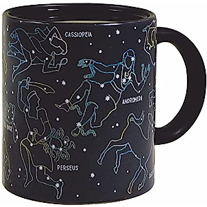 The Unemployed Philosophers Guild Heat Changing Constellation Mug - Add Coffee or Tea and 11 Constellations Appear - Comes in a Fun Gift Box
