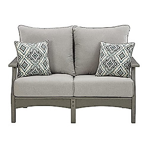 Signature Design by Ashley Visola Loveseat, Gray