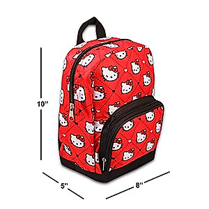 Fast Forward New York Hello Kitty Mini Backpack for Women -- Canvas Hello Kitty Backpack Purse Shoulder Bag for Adults, Teens