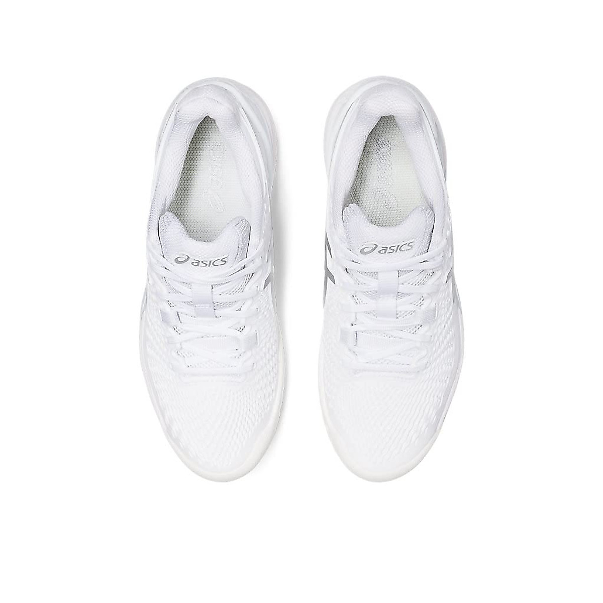 ASICS Women's Gel-Resolution 9 Tennis Shoes, 8.5, White/Pure Silver