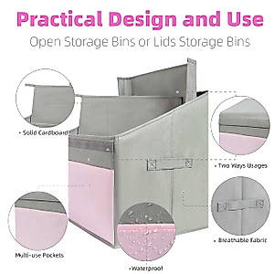 HOME SHARON Car Organizers and Storage, Trunk Organizer for Suv Car Trunk Organizers and Multipurpose Storage Bins (Grey+Pink)