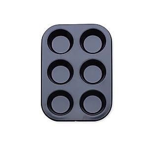 Mttie Baking Pans Set 5-Piece Toaster Oven Pans Bakeware Cooking Includes Nonstick Cake Pans/Loaf Pan/Cupcake Pan/Pizza Pan/Cookie Pan, Carbon Steel Baking Pan Set,Black