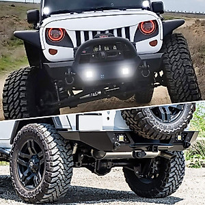 Nilight 4PCS 42W Flush Mount LED Light Pods Upgraded Spot Flood Combo Beam Driving Light LED Work Light Backup Light Reverse Light Grill Mount Light for Offroad 4x4 Truck SUV, 2 Years Warranty