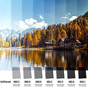 NEEWER ND1.2(4 Stops) Square ND Filter, 4"x5.65" Cinema Neutral Density Filter Compatible with Tilta Compatible with SmallRig Matte Box, Slim Multi Coated HD Optical Glass/6.25% Light Transmittance